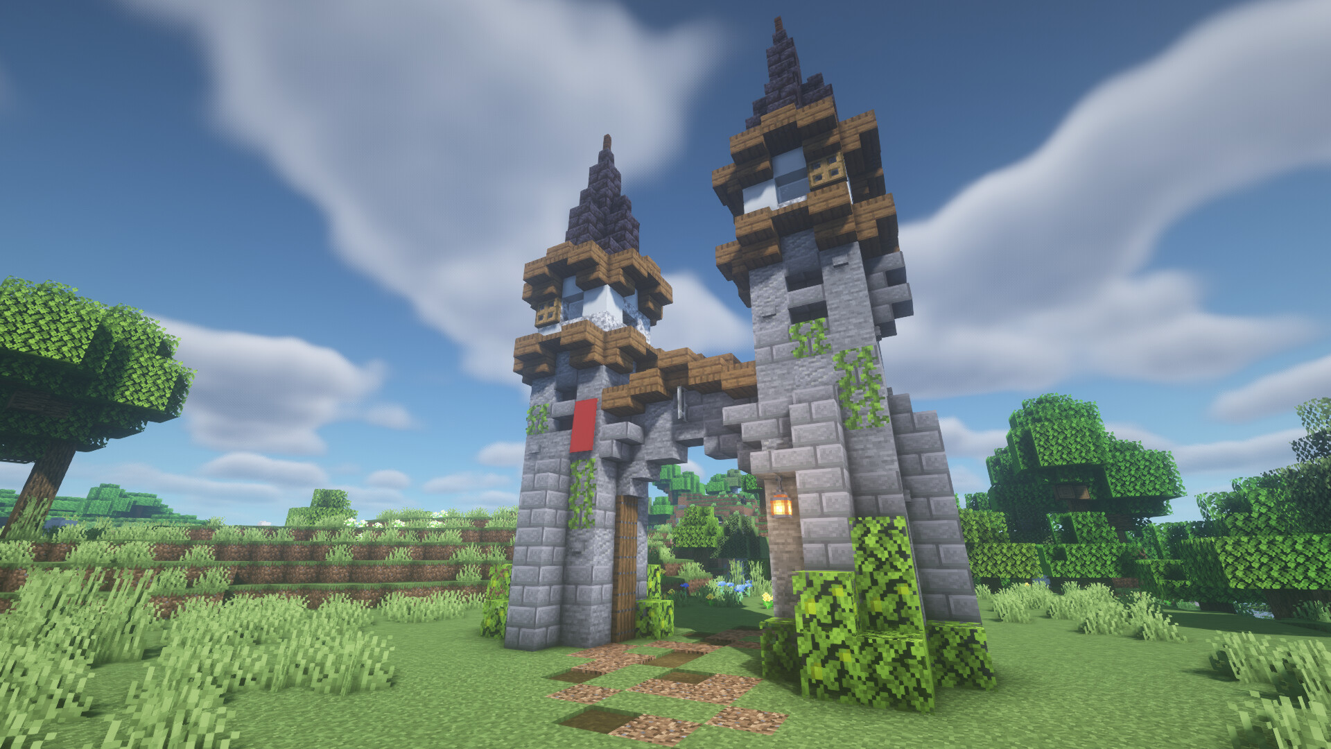 Tiny Medieval Gate (Tutorial) Minecraft Map