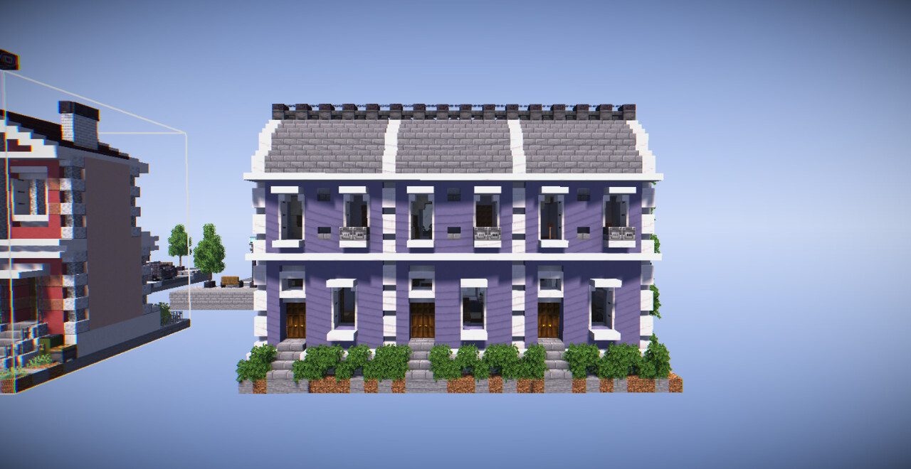 Modular City 32x16 Rowhouses Minecraft Map