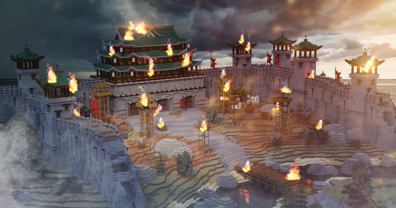 Chinese Gate Minecraft Map