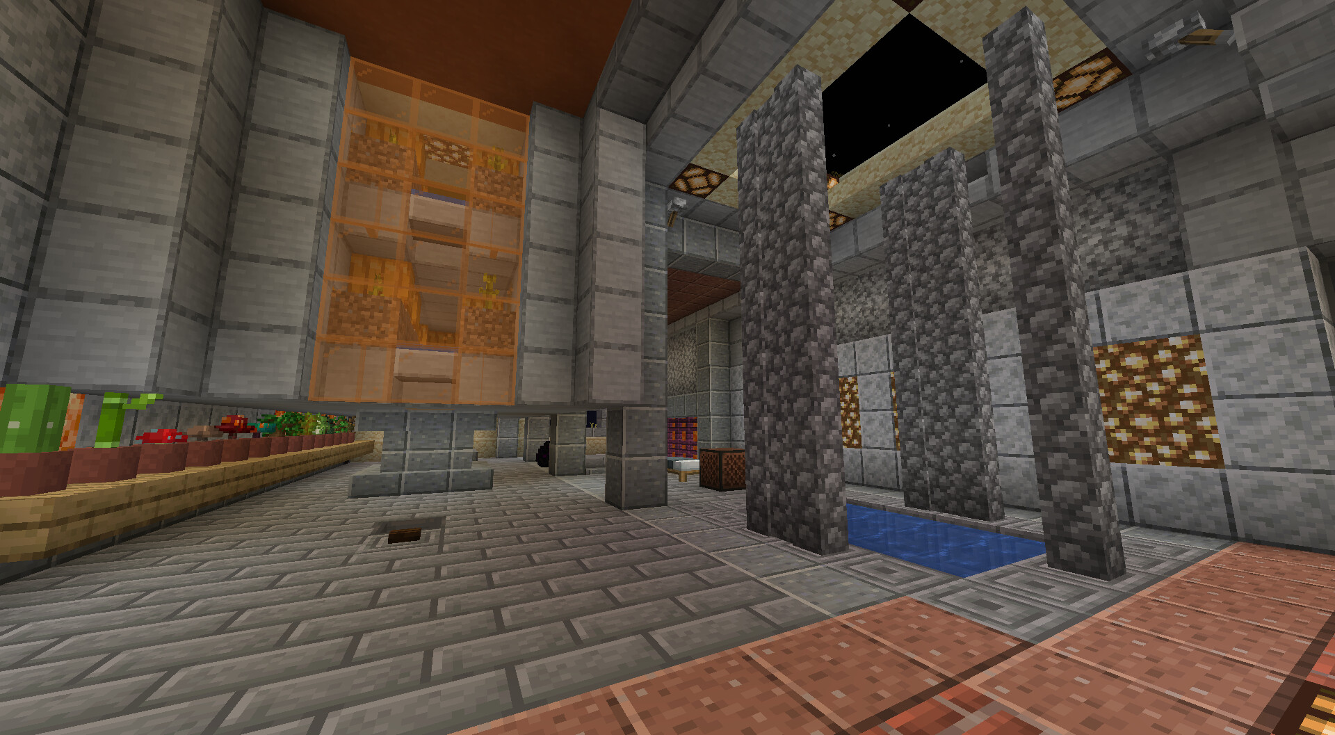 Rooftop Farm Base Minecraft Map