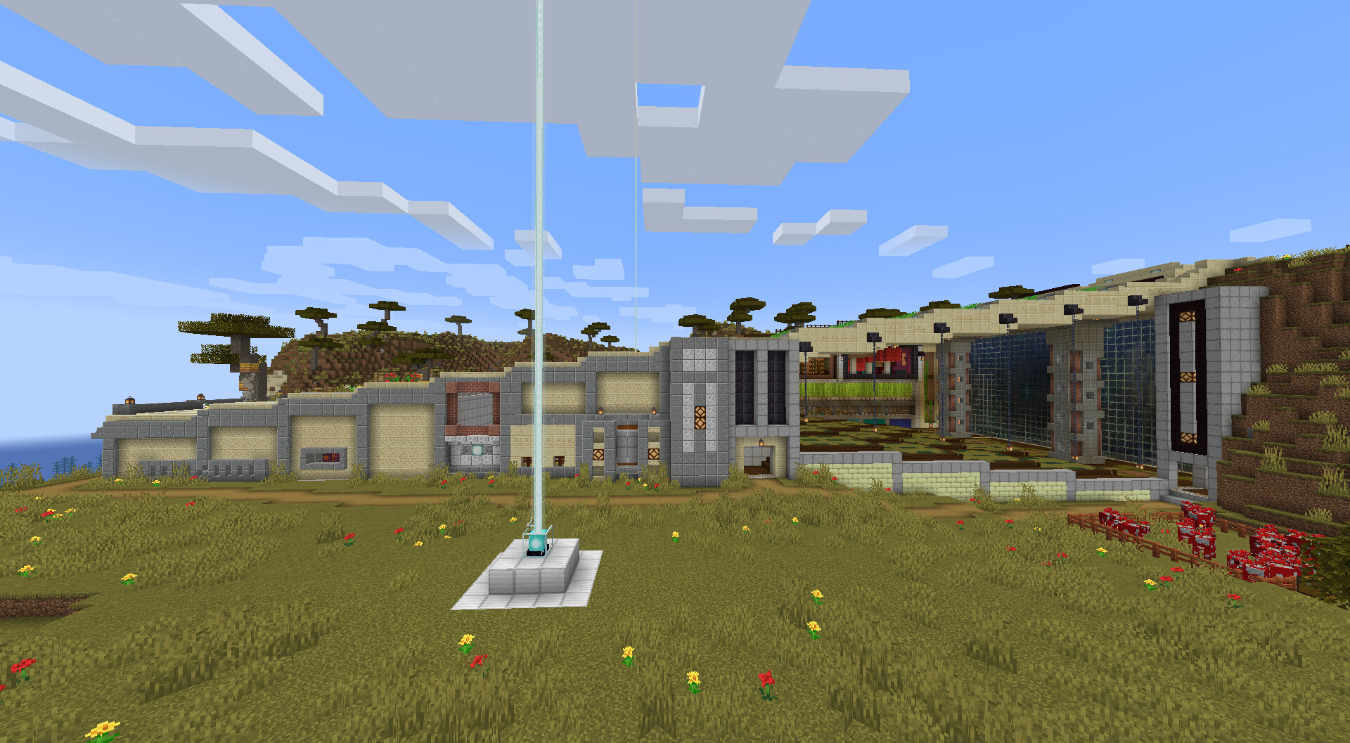 Rooftop Farm Base Minecraft Map