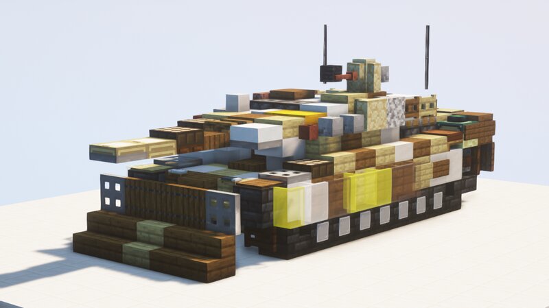 Leopard 2 PSO Main Battle Tank - 1.5:1 scale Minecraft Map