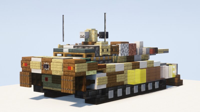 Leopard 2 PSO Main Battle Tank - 1.5:1 scale Minecraft Map