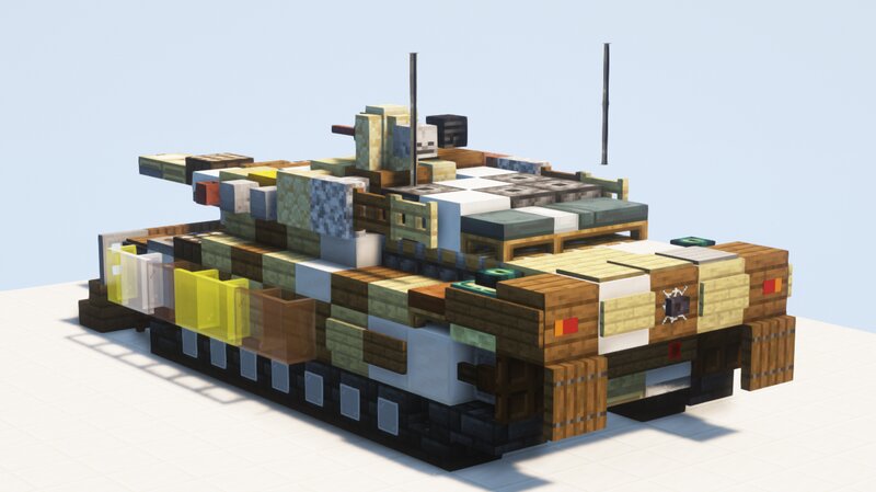 Leopard 2 PSO Main Battle Tank - 1.5:1 scale Minecraft Map