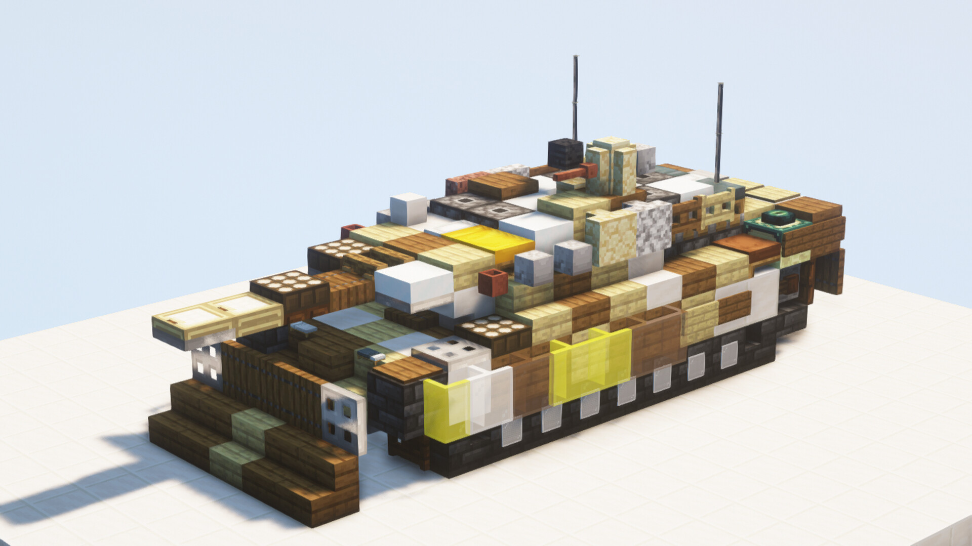 Leopard 2 PSO Main Battle Tank - 1.5:1 scale Minecraft Map