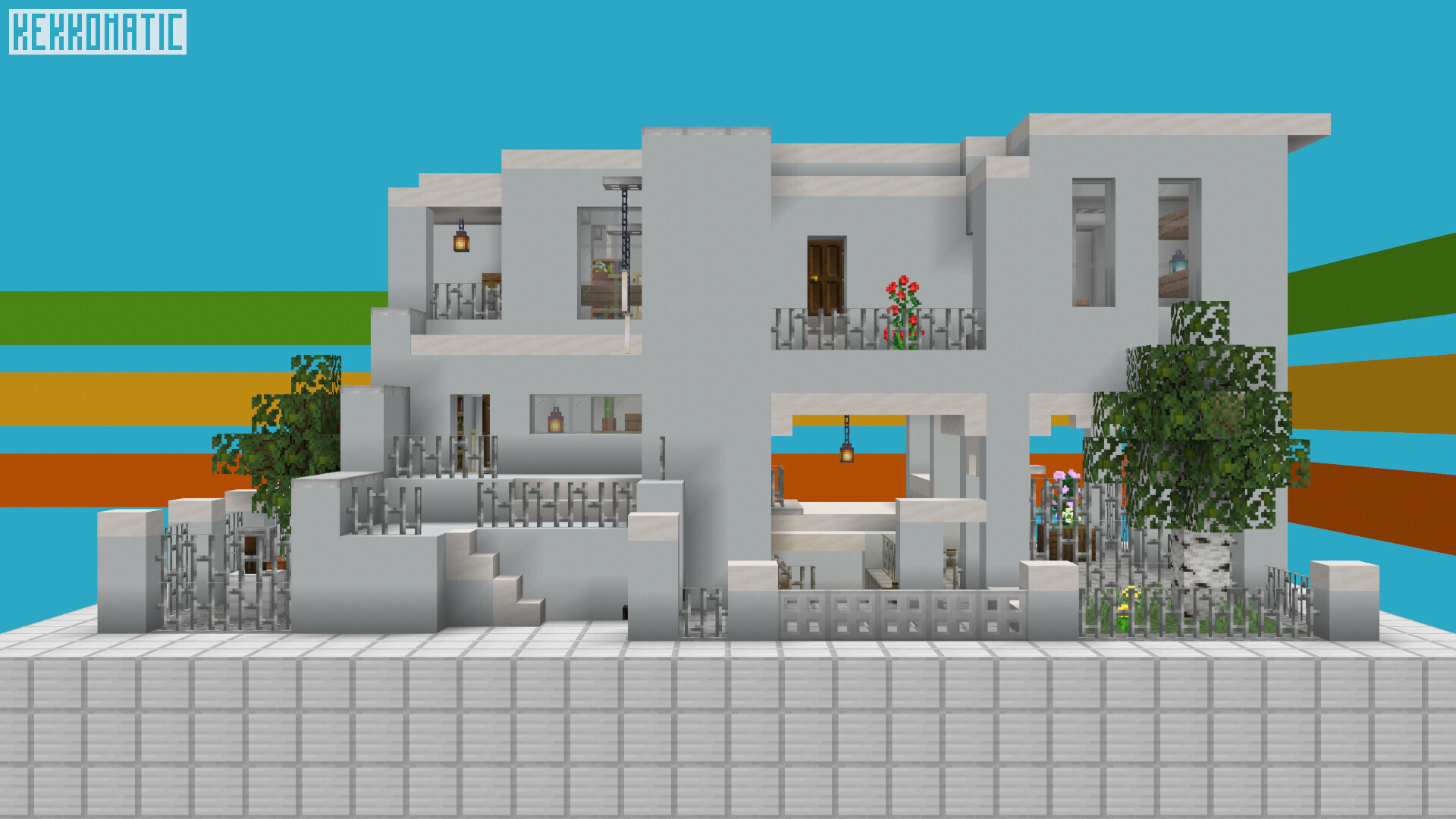 Etagen, a modern small apartment complex Minecraft Map