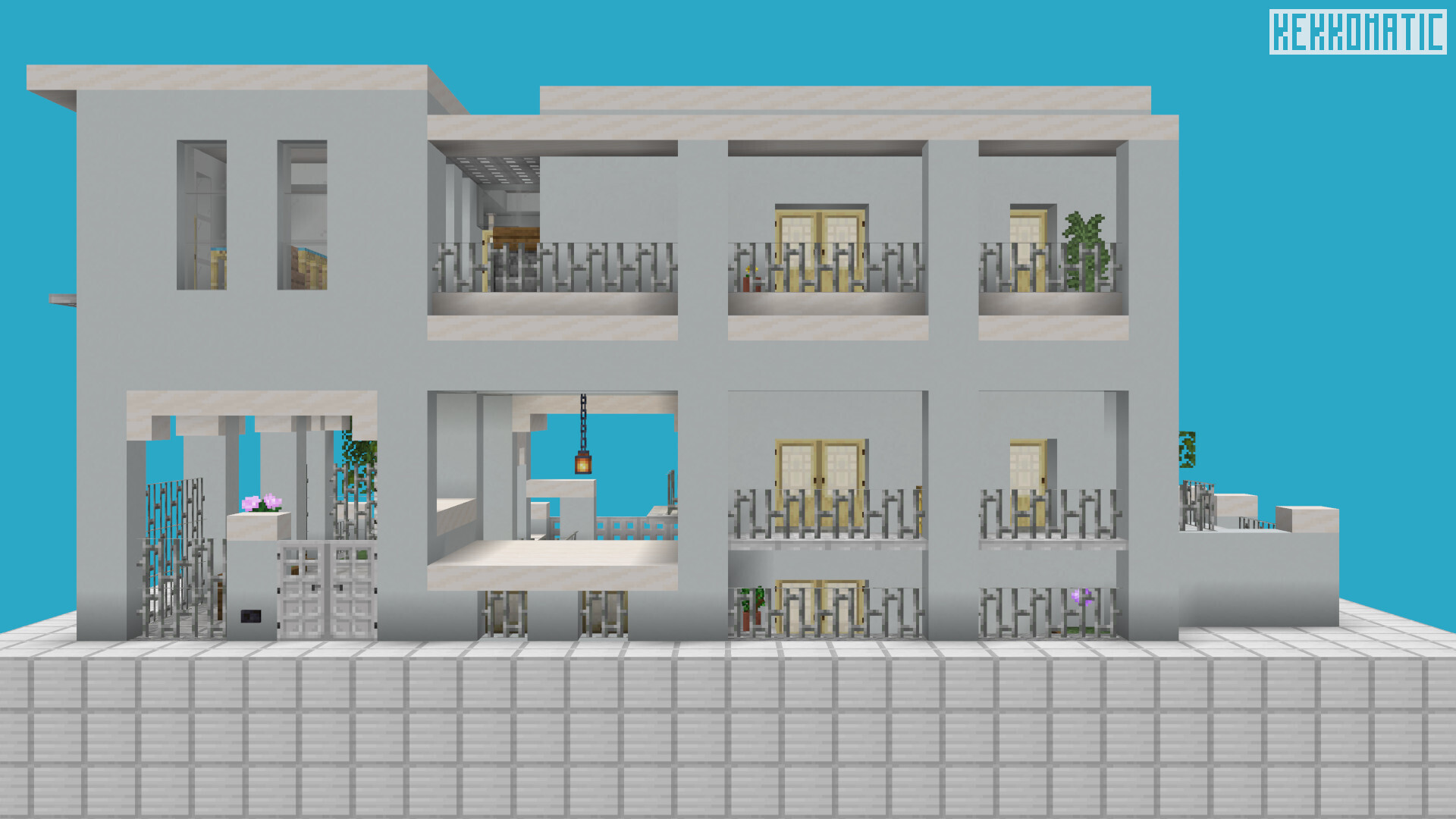 Etagen, a modern small apartment complex Minecraft Map
