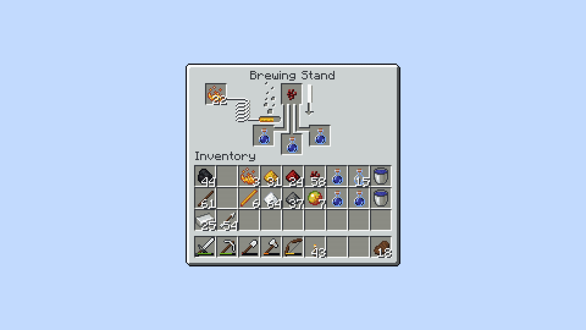 Brewing Stand GUI XL Minecraft Map
