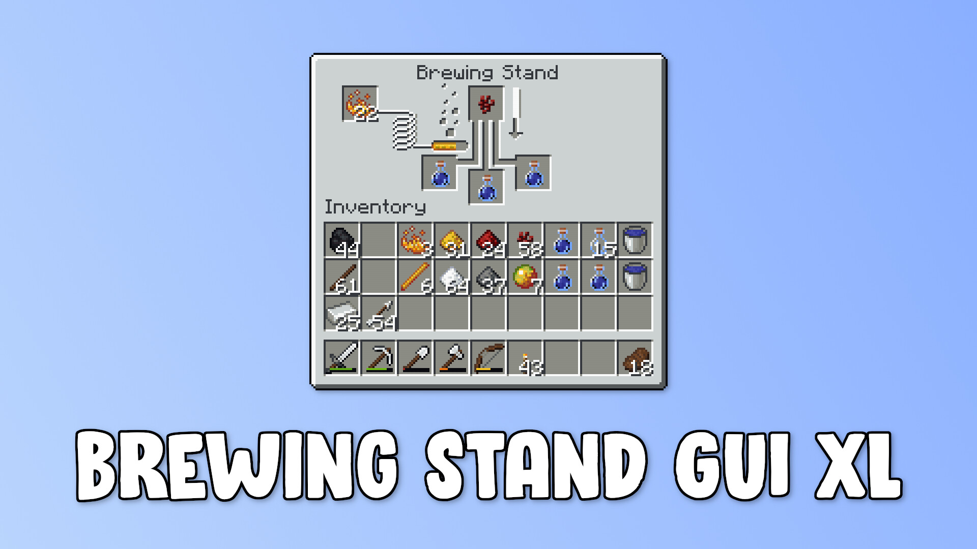 Brewing Stand GUI XL Minecraft Map