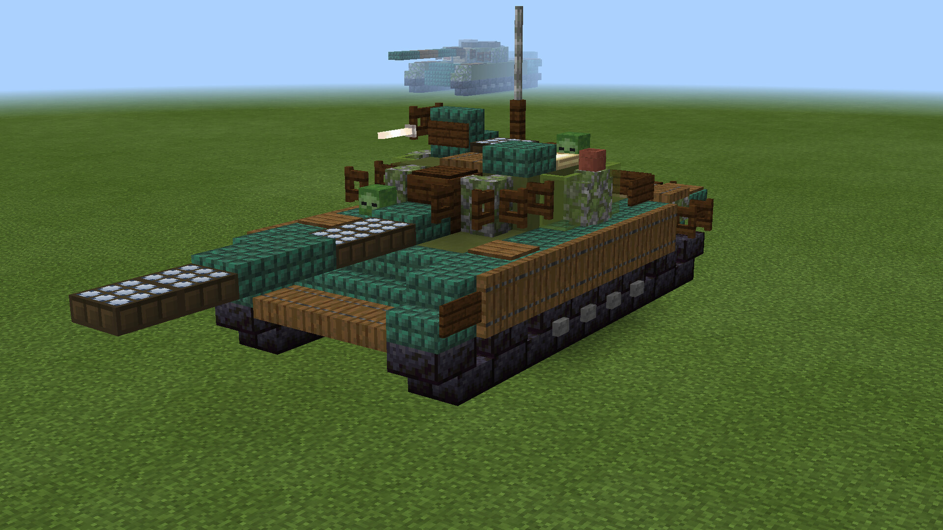 1.5:1 scale T-72 Variants PART 1 Minecraft Map