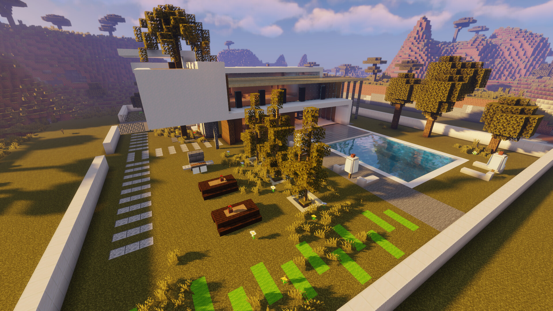 Sleek Modern House Minecraft Map