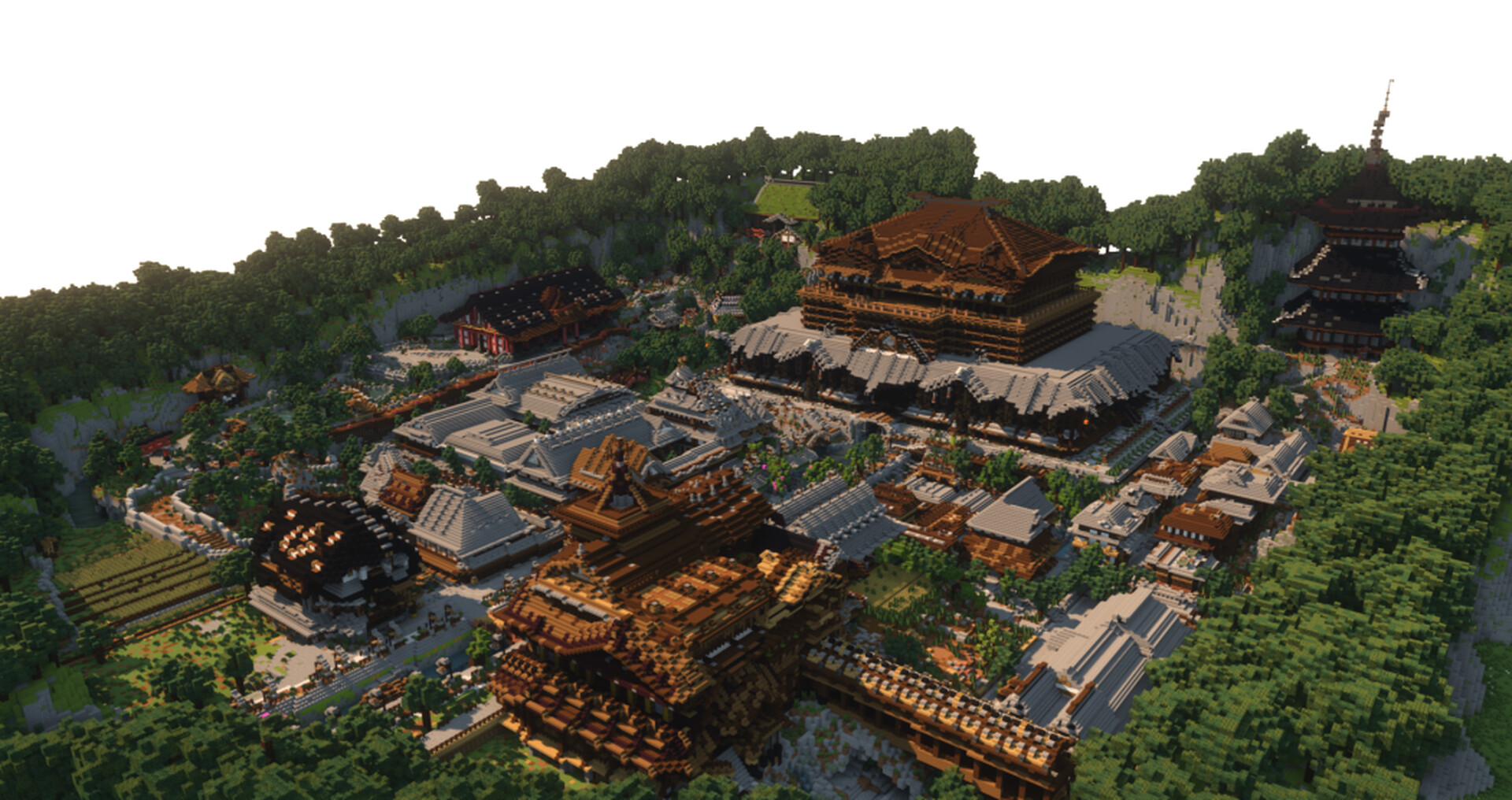 Pearl55's Japanese-style world Minecraft Map