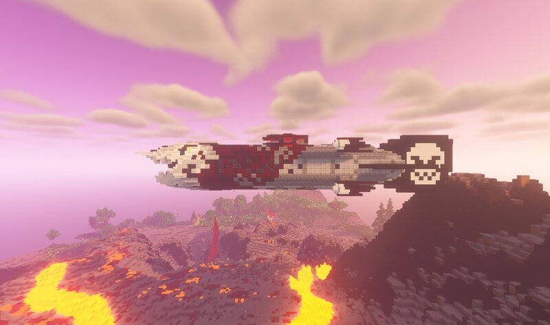 The Crimson Gale ( Artillery Ship | Pirate | Movecraft Compatible ...