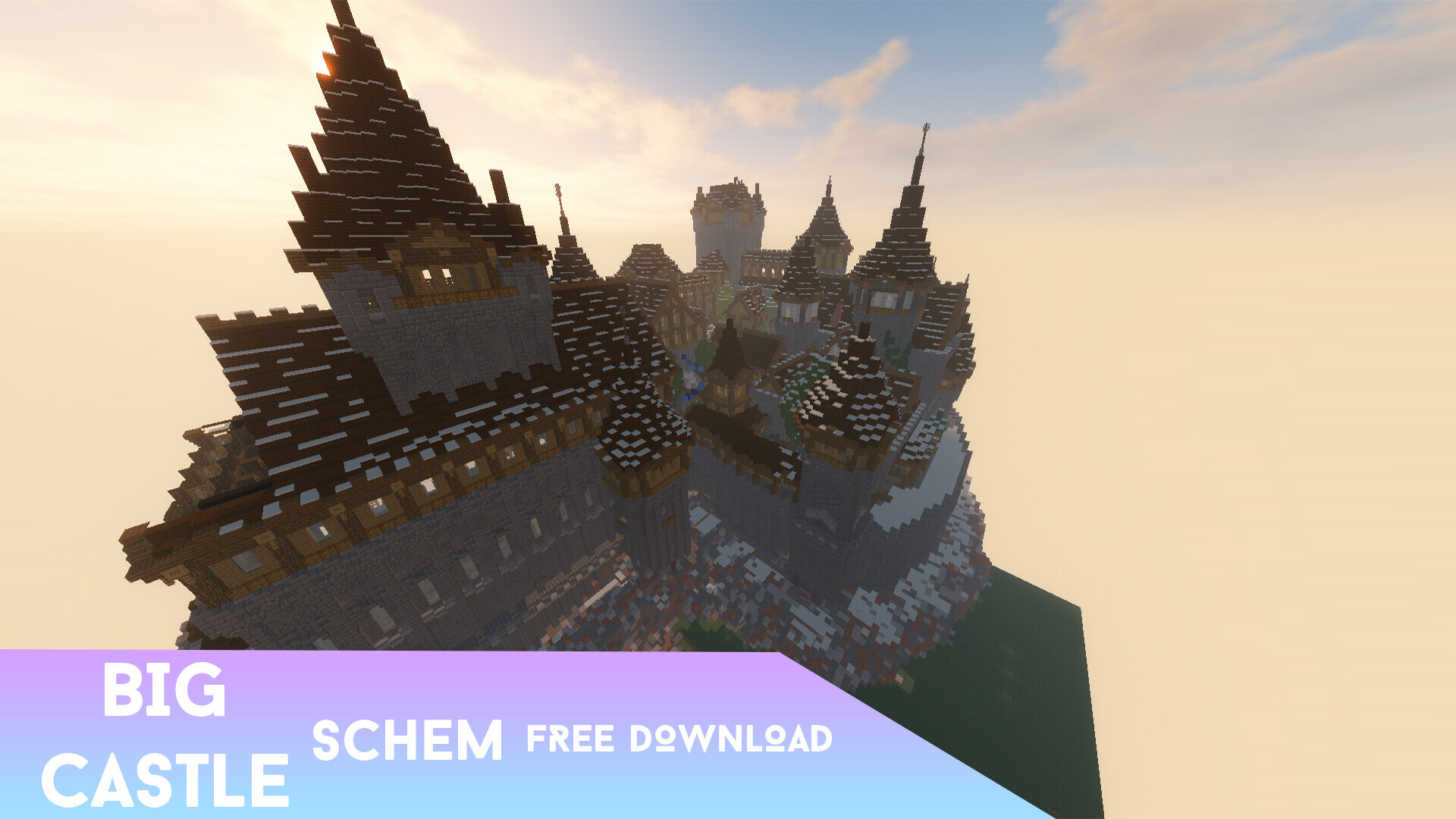 Big Castle schematic [ Free Download ] Enjoy everyone! Minecraft Map