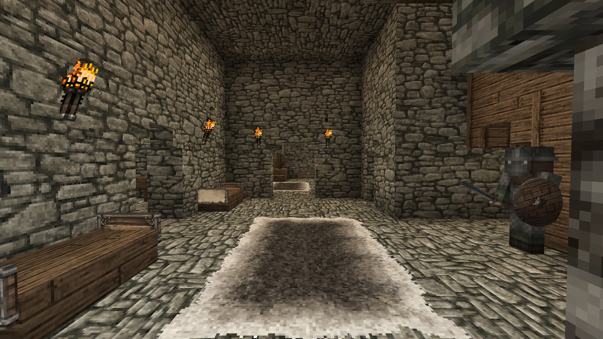Square stone donjon Minecraft Map