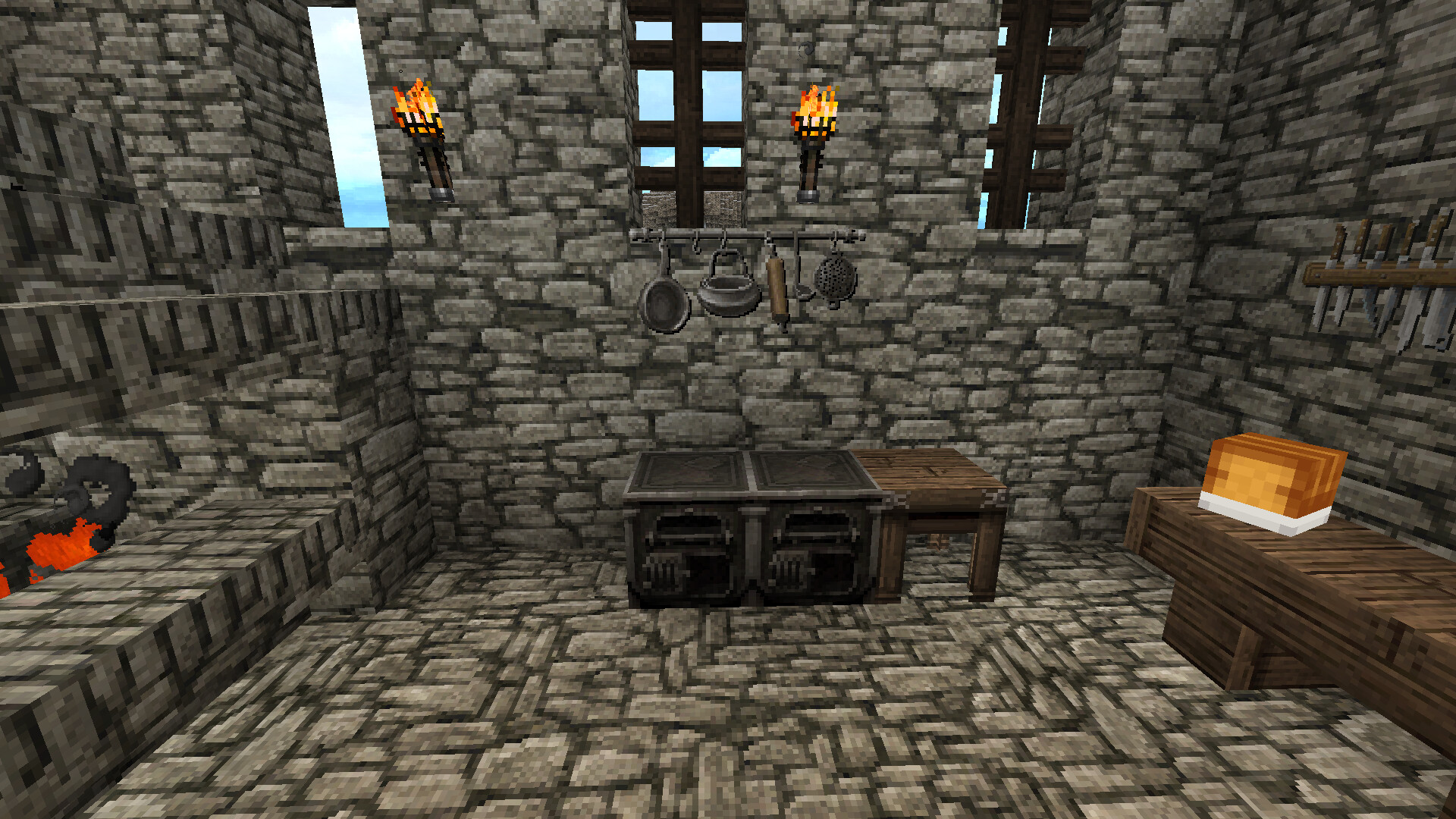 Square stone donjon Minecraft Map