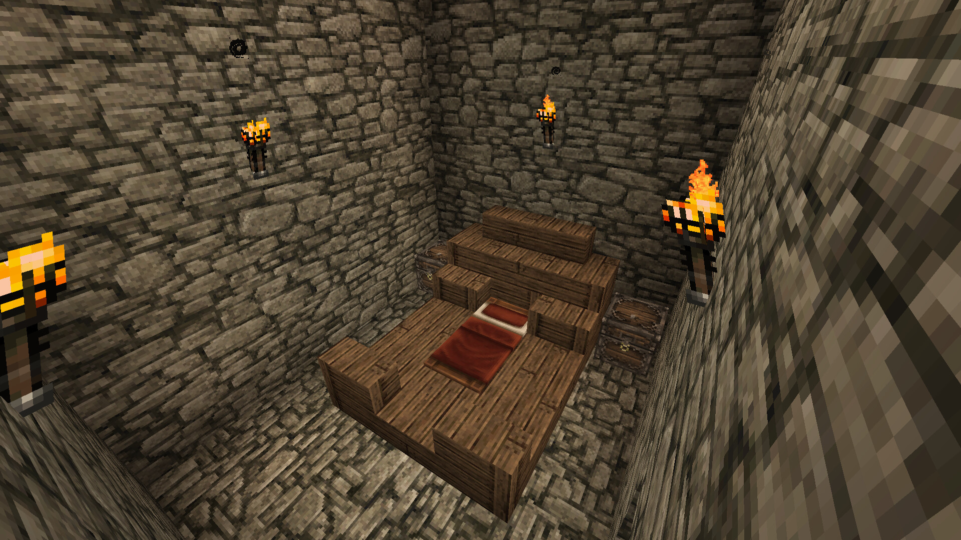 Square stone donjon Minecraft Map