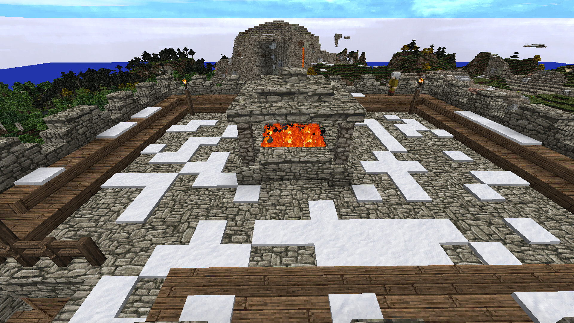 Square stone donjon Minecraft Map