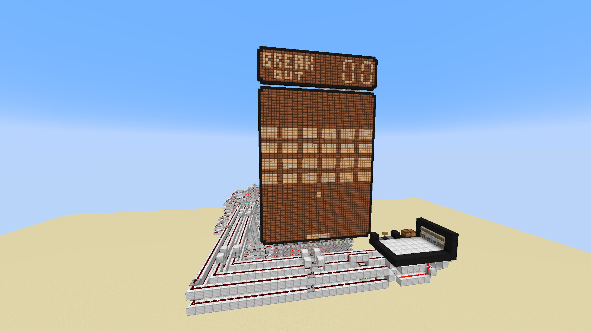 Playable Atari Breakout Minecraft Map