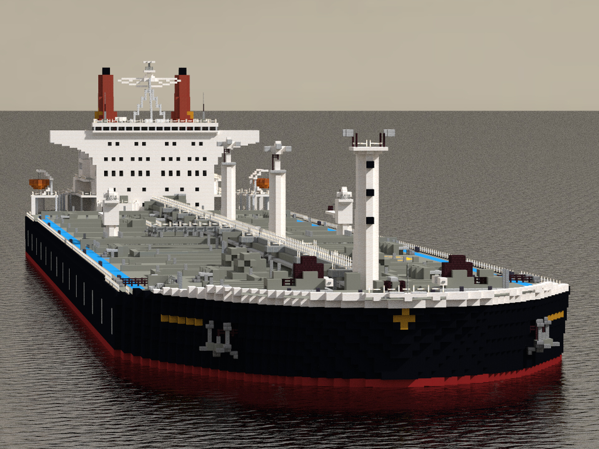 ULCC Batillus - Supertanker - scale 1:1 Minecraft Map