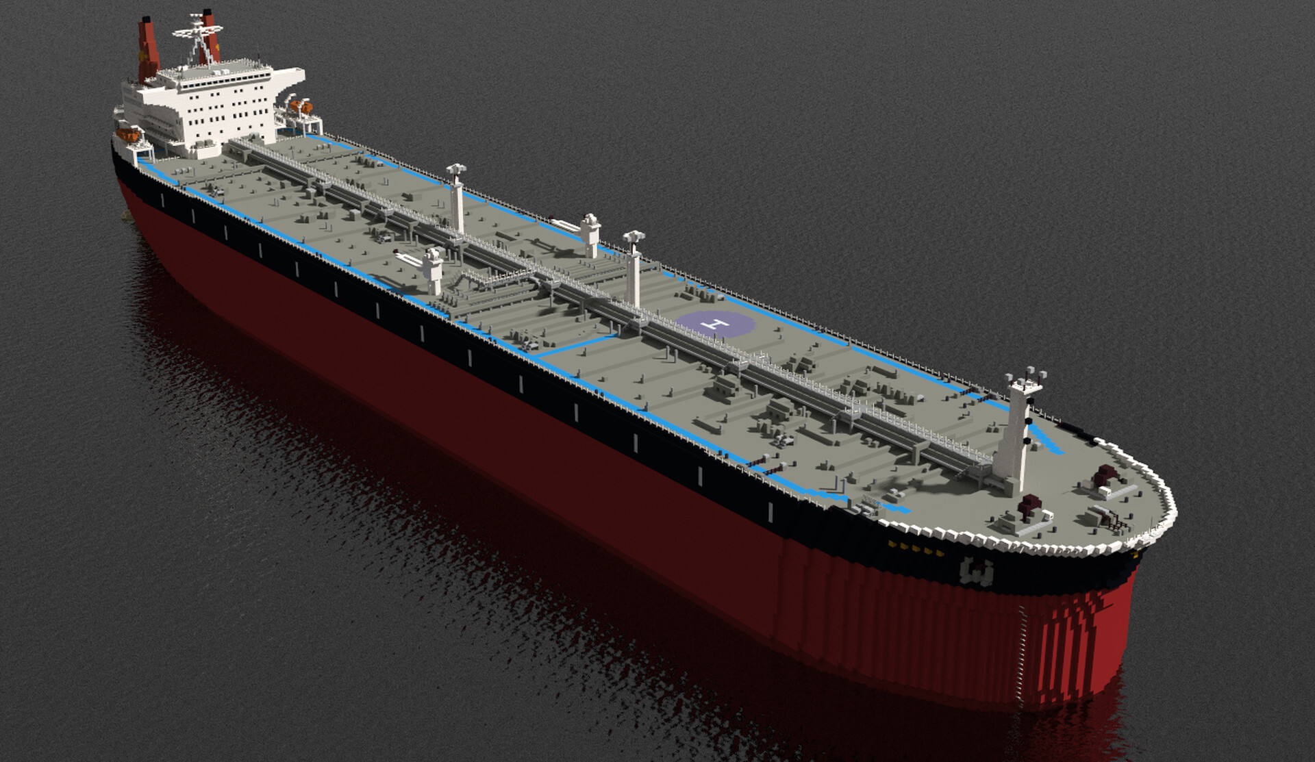 ULCC Batillus - Supertanker - scale 1:1 Minecraft Map