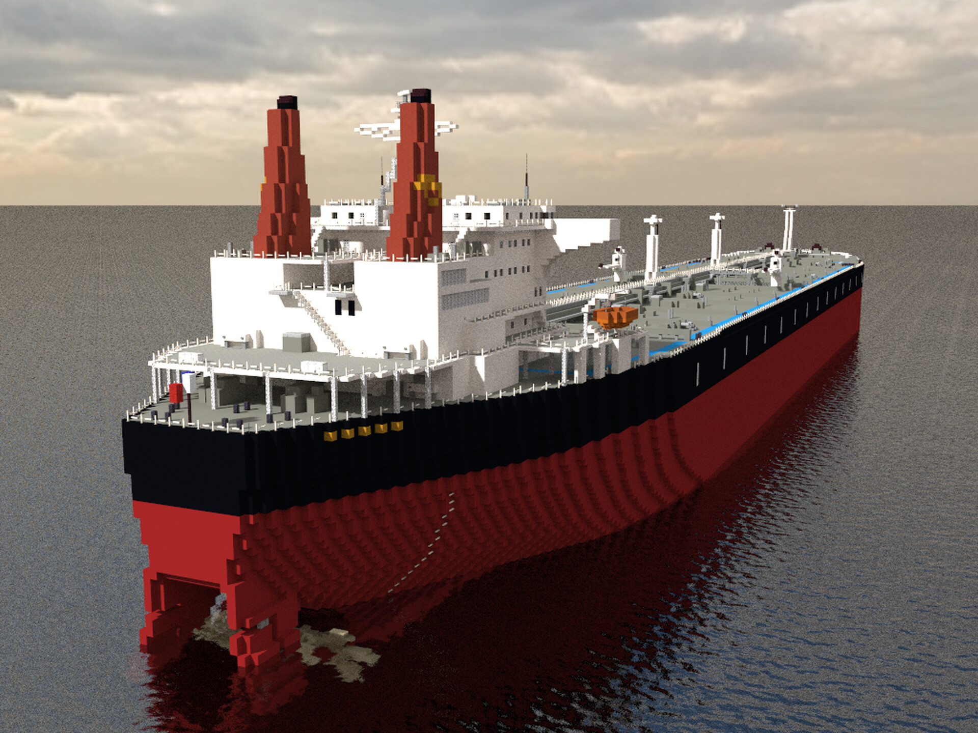 ULCC Batillus - Supertanker - scale 1:1 Minecraft Map