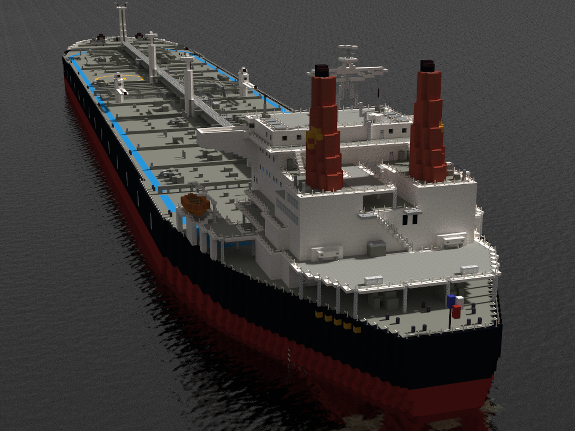 ULCC Batillus - Supertanker - scale 1:1 Minecraft Map