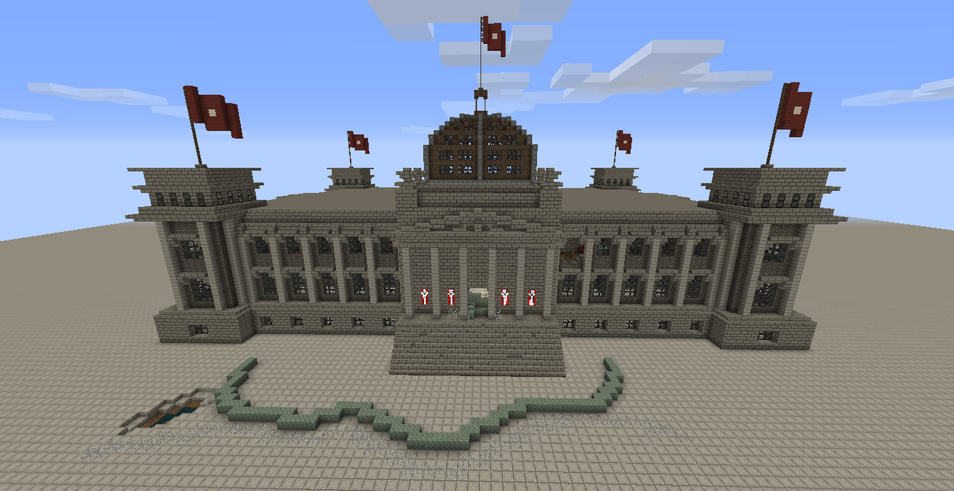 REICHSTAG ASSAULT WW2 MAP REMASTERED Minecraft Map