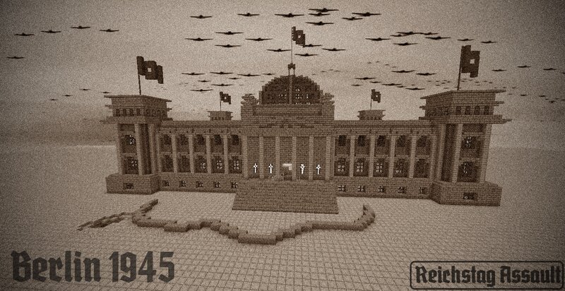 REICHSTAG ASSAULT WW2 MAP REMASTERED Minecraft Map