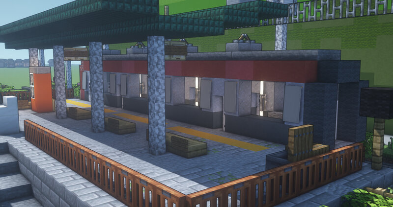 Small Train Station Minecraft Map