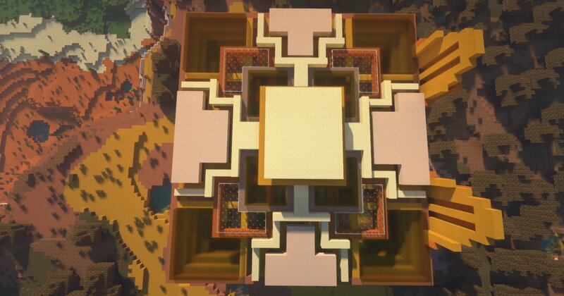 Nick's Mesa Temple Minecraft Map