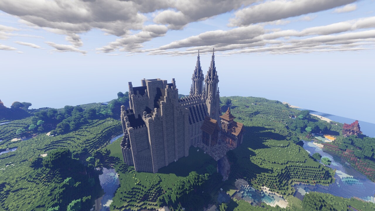 Old buildings, Gothic [Unfinished buildings] Minecraft Map