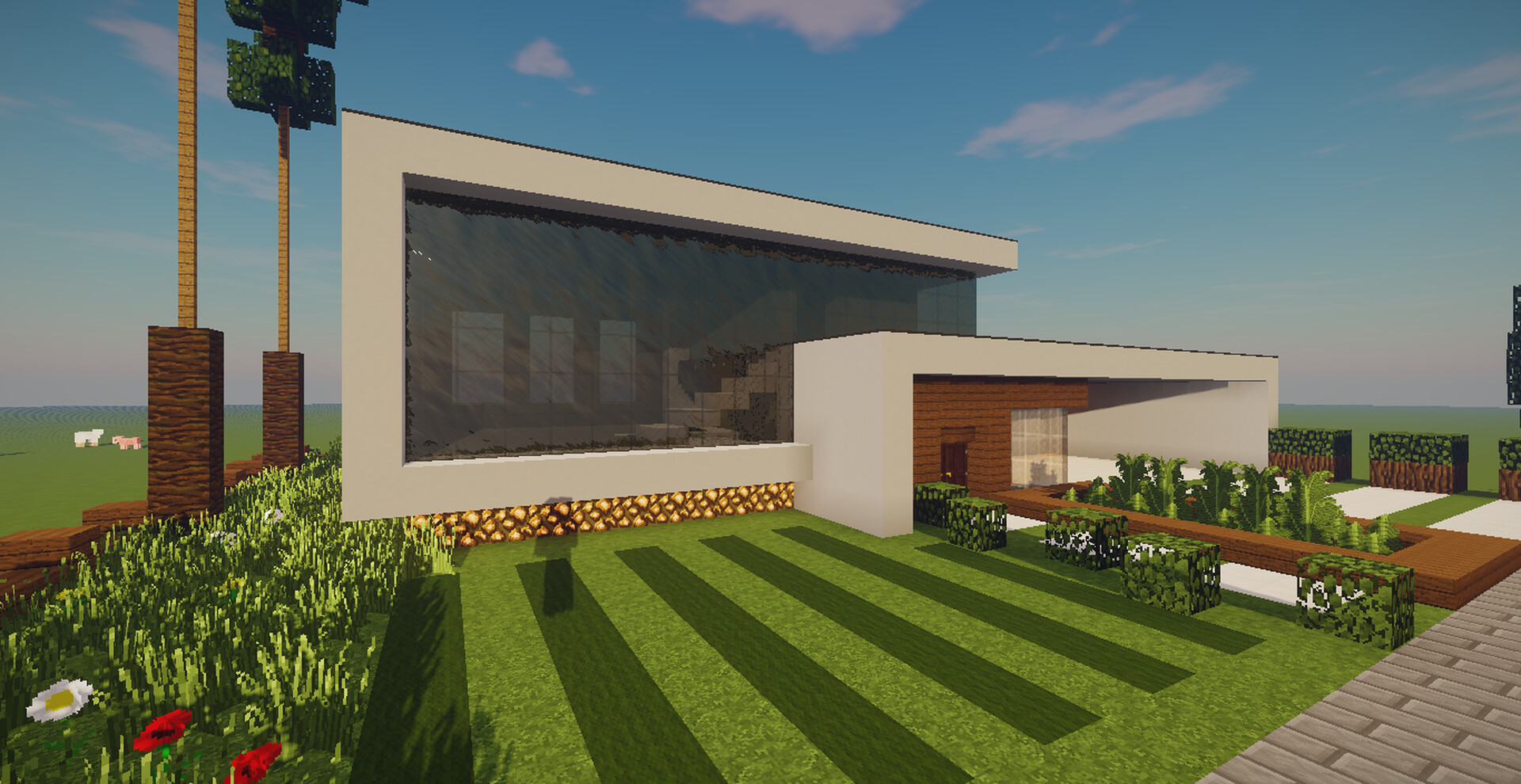 Modern House #63 Map + Schematics Minecraft Map