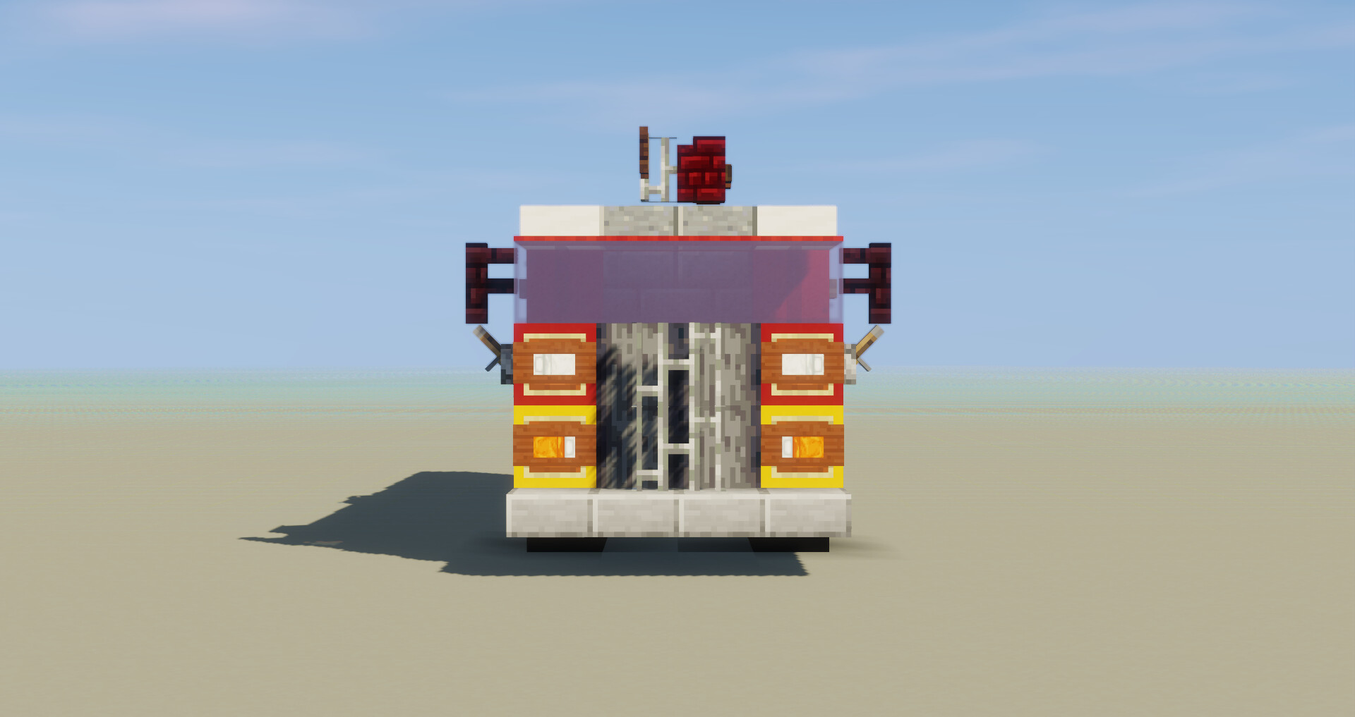 Fire Truck (with water cannon) Minecraft Map