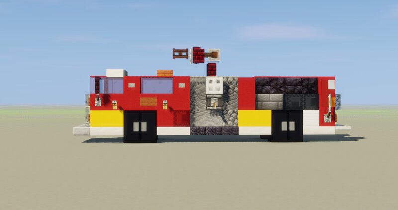 Fire Truck (with water cannon) Minecraft Map