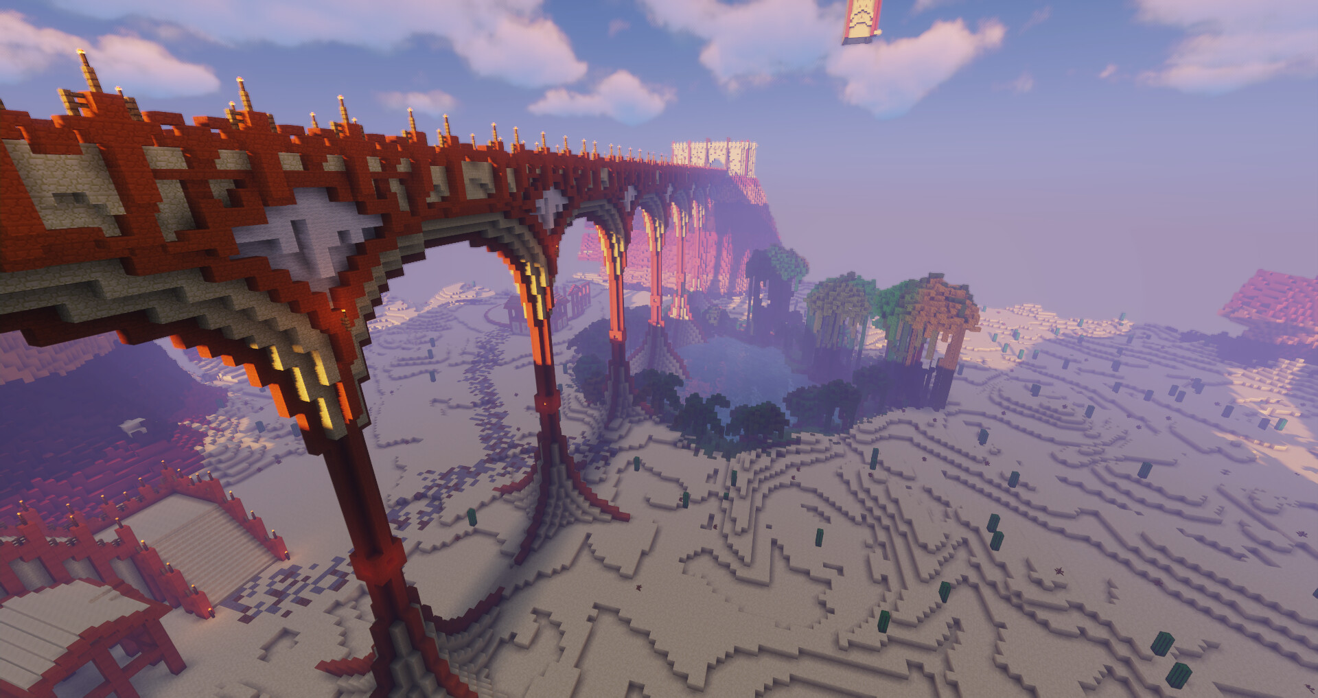Sandstone Medieval Bridge Minecraft Map