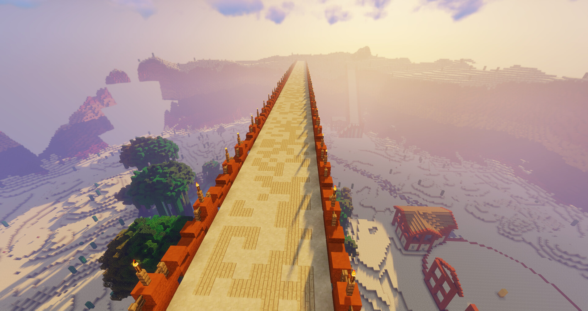 Sandstone Medieval Bridge Minecraft Map