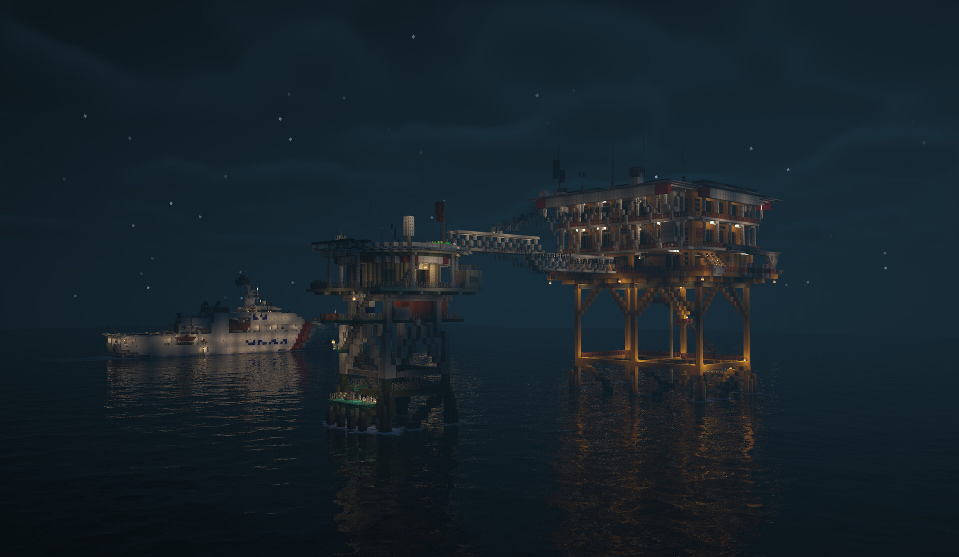 DK1 Offshore platforms Minecraft Map
