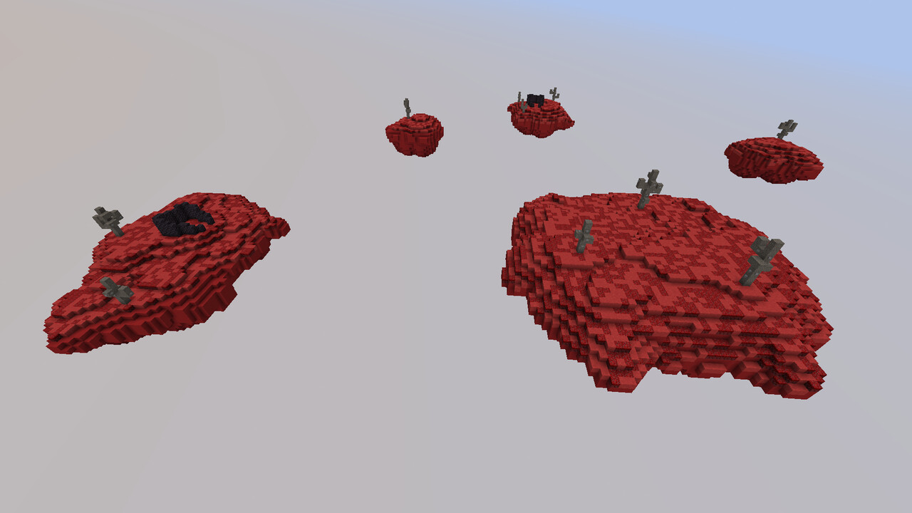 Server 4 Teams Bedwars Map-Red Desert Minecraft Map