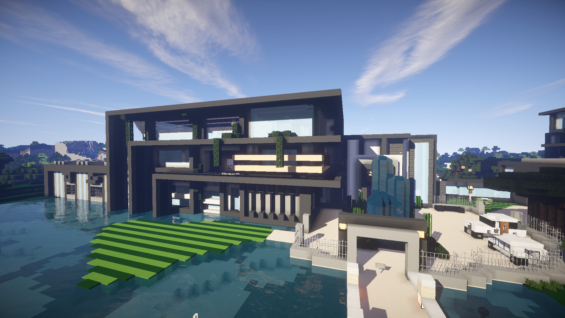 CONTEMPORARY MODERN MANSION Minecraft Map