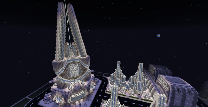 A science fiction base Minecraft Map