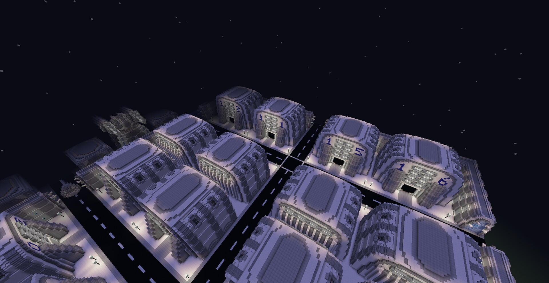 A science fiction base Minecraft Map