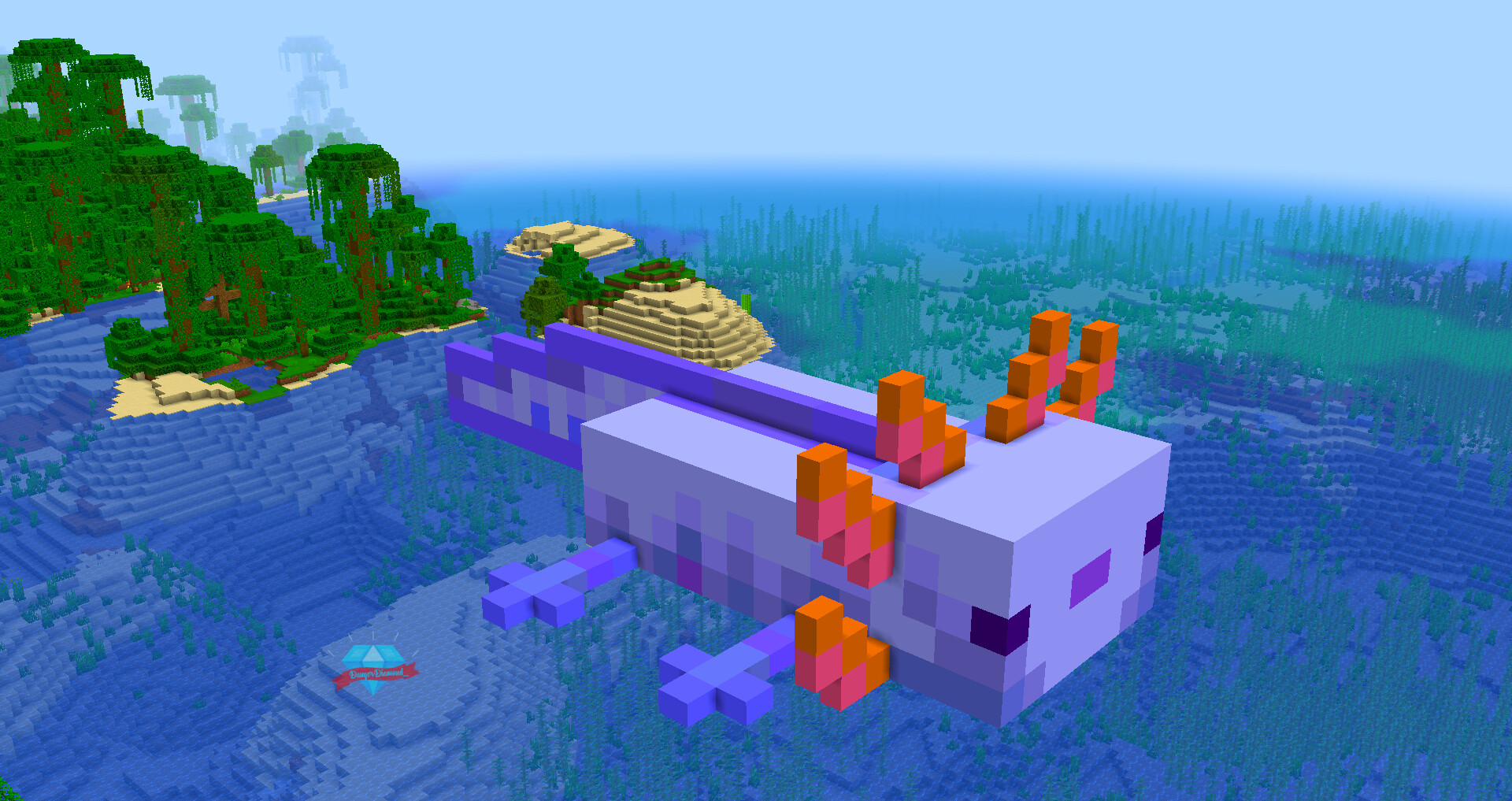 💙 Minecraft Blue Axolotl House 💙 Minecraft Map