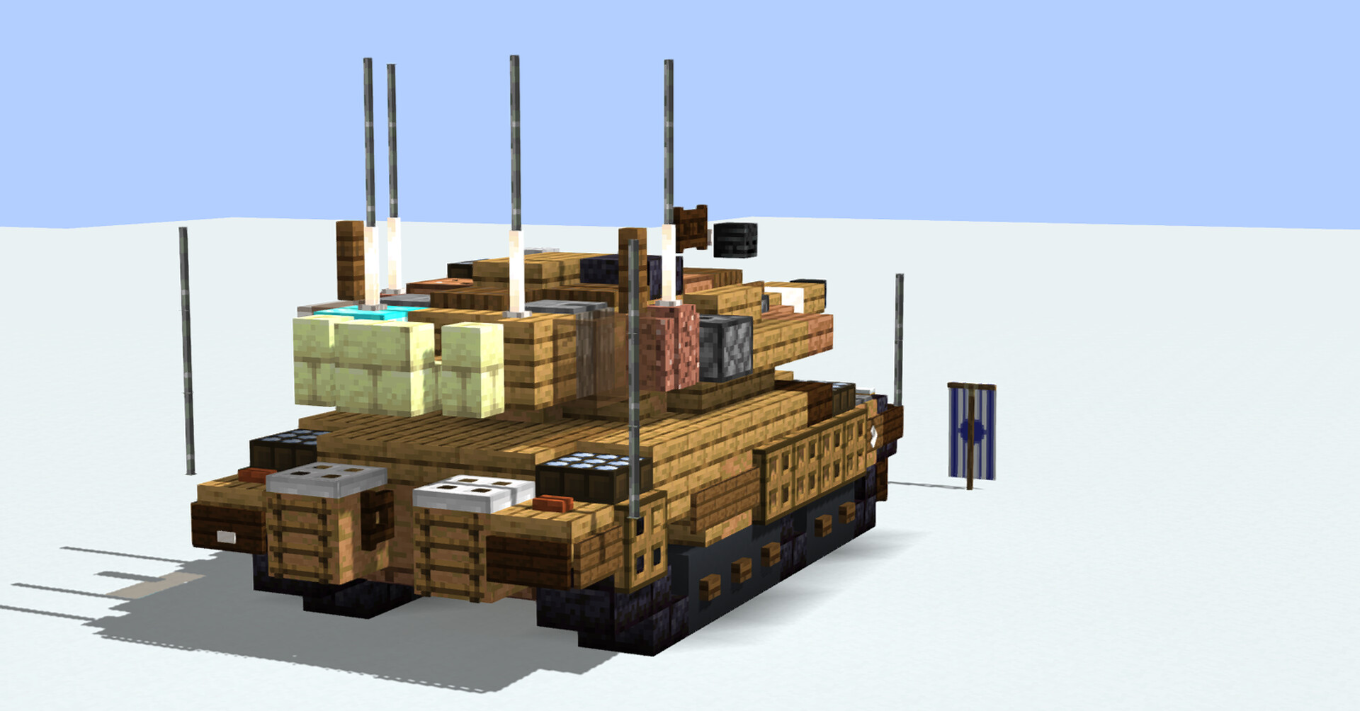 Merkava Mk.IV Israeli MBT Minecraft Map