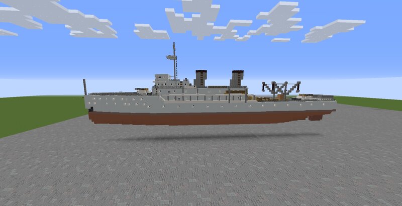 Fictional ww2 US minelayer Minecraft Map