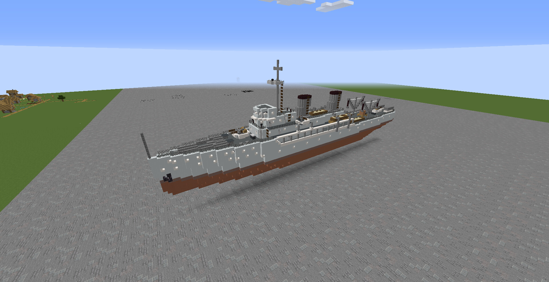 Fictional ww2 US minelayer Minecraft Map