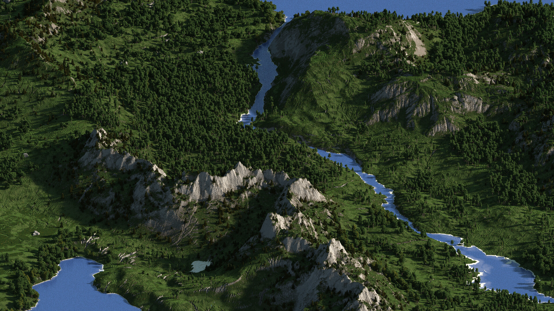 Island of forests - 3000x3000 Minecraft Map