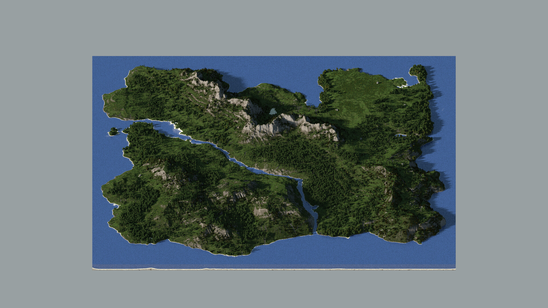 Island of forests - 3000x3000 Minecraft Map