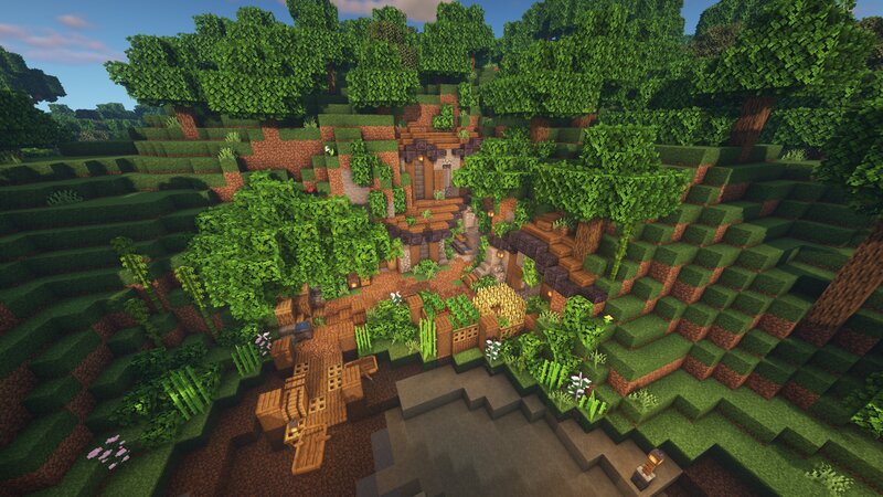 Hillside Base Build - Exterior Minecraft Map