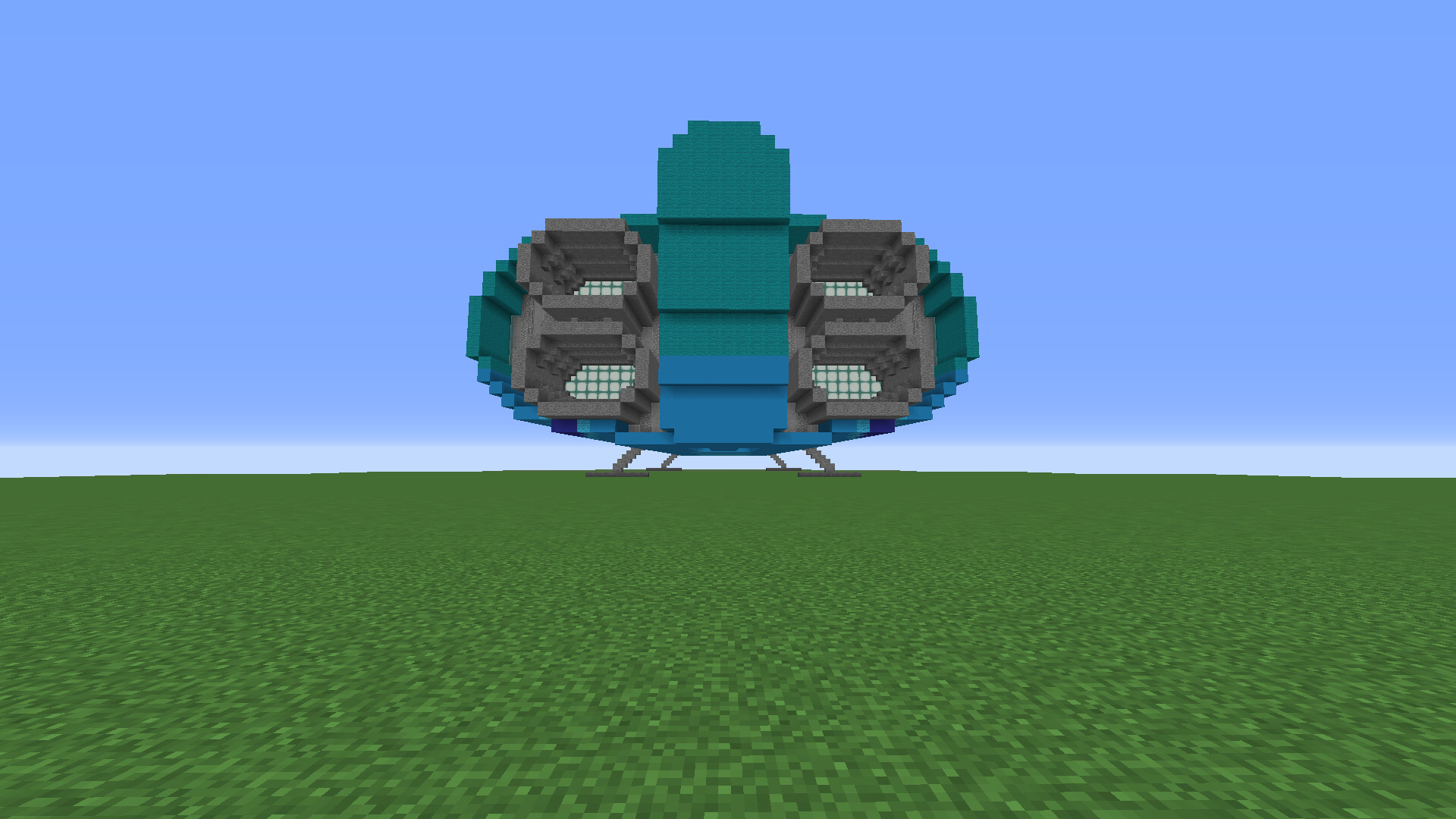 Space transport ship "Galaxy Blue" Minecraft Map